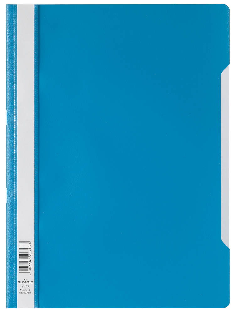 10 DURABLE Schnellhefter 2573 Kunststoff hellblau DIN A4 | office discount