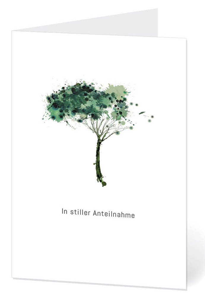 LUMA Trauerkarte Baum DIN B6 | office discount