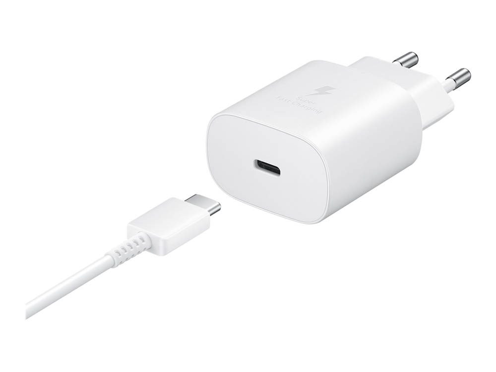 SAMSUNG Ladekabel mit Adapter weiB 1 0 m 25 Watt office discount