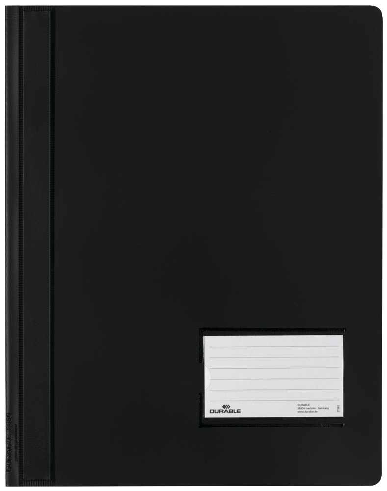 10 DURABLE Schnellhefter DURALUX Kunststoff schwarz DIN A4 überbreit | office discount