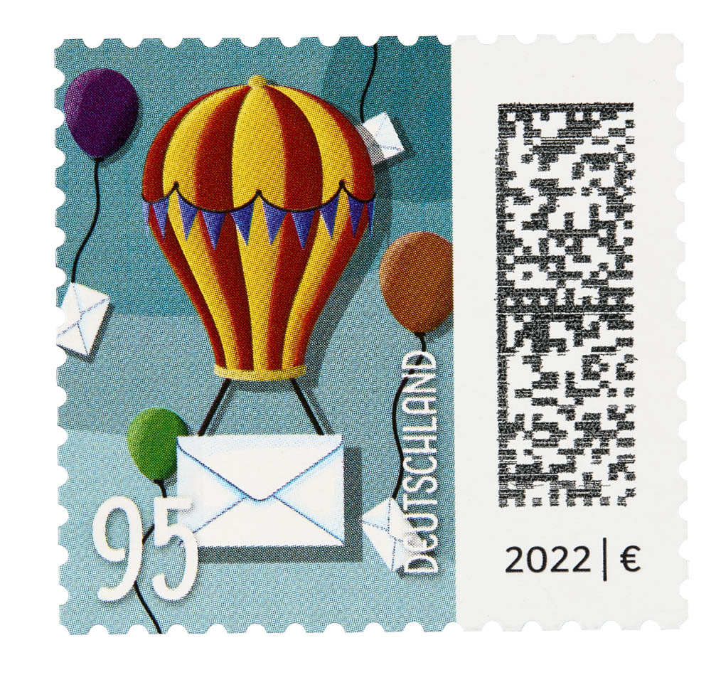 Porto ab 2025: Deutsche Post 0,95 € Briefmarken "Ballonpost" selbstklebend, 10 St. | office discount