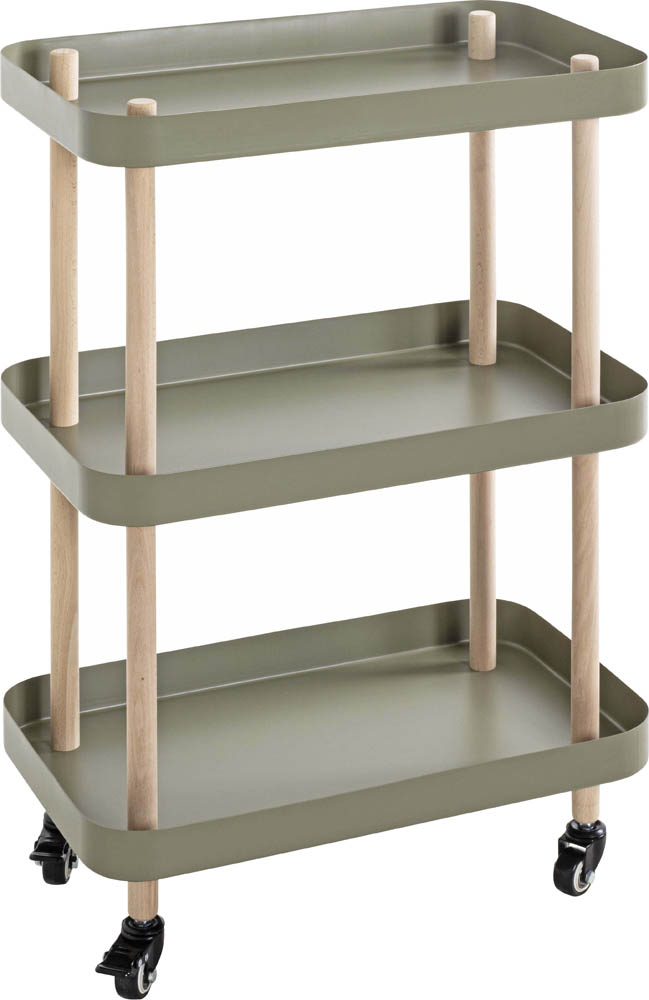 HAKU Möbel Beistelltisch Metall grün 50,0 x 30,0 x 76,0 cm | office discount